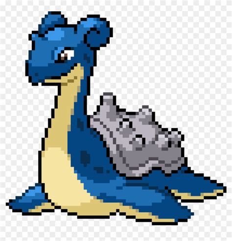 Lapras Pokemon Pixel Art Lapras Clipart 2281748 Pikpng