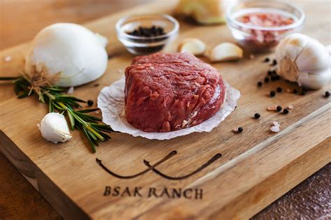 Beef Tenderloin Fillet Mignon Steak Bsak Ranch 100 Grass Fed Beef