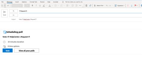 How To Create New Scheduling Poll In Outlook Client And Web Version