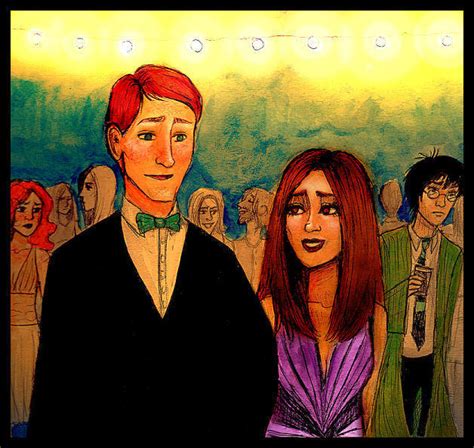 Ron Hermione At The Wedding By Kiwikewte On Deviantart