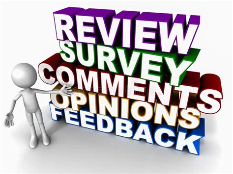 Opinion De Feedback D Enqu Te D Examen Illustration Stock