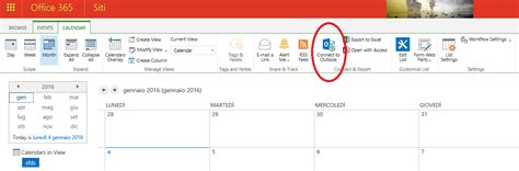 2013 Connect Sharepoint Calendar To O365 Outlook Calendar