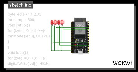 Práctica 3 Wokwi Esp32 Stm32 Arduino Simulator