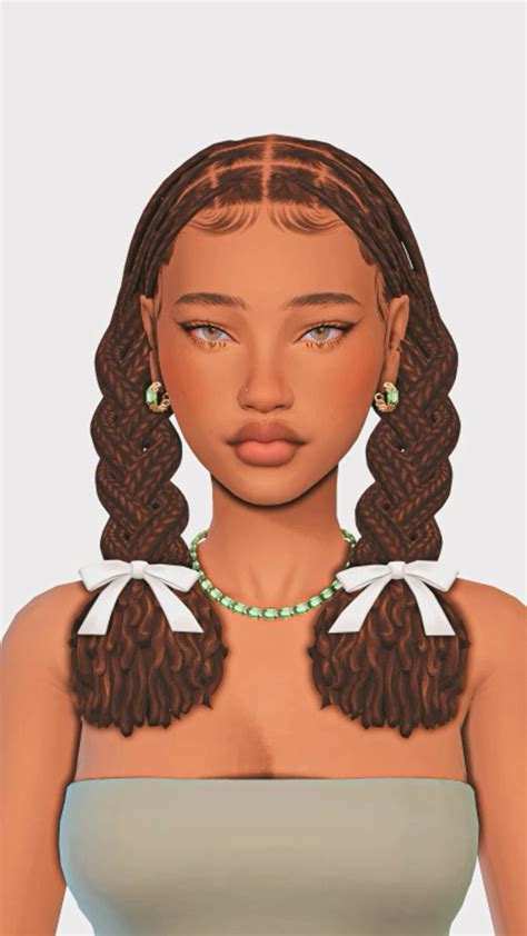Braids Locs Twists And More Maxis Match Edition In 2024 Sims 4 Curly Hair Sims Hair