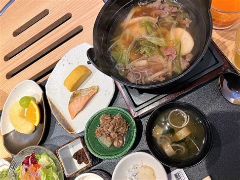 米沢牛登起波で和朝食 カリの旅と食と飲みと