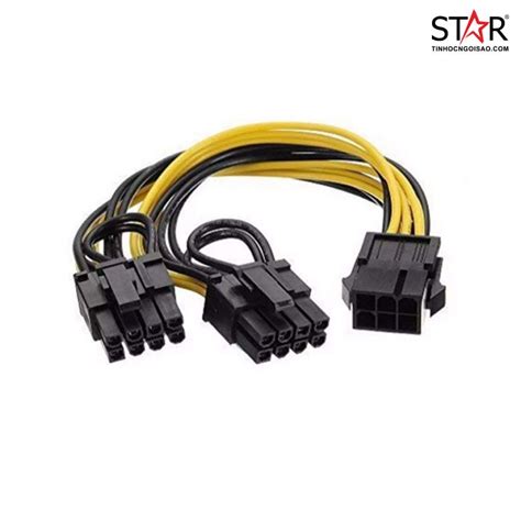 Cáp Nguồn Vga Từ Main Ic847 Vga Đầu 6 Pin Dương 2 đầu 8 Pin Dươ