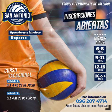 Voleibol Club San Antonio Forma Parte De Nuestra Escuela Y Aprende