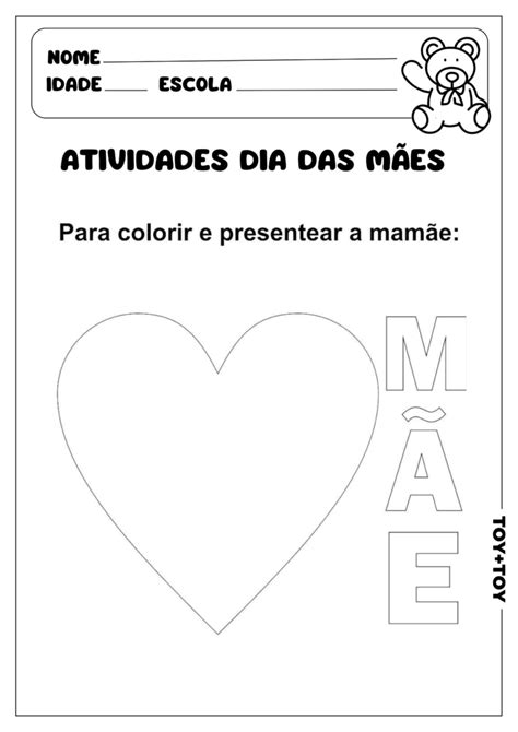 Atividades Dia Das Mães Toy Toy