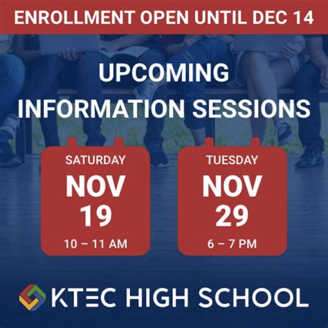 Ktec High School Enrollment Is Open Now