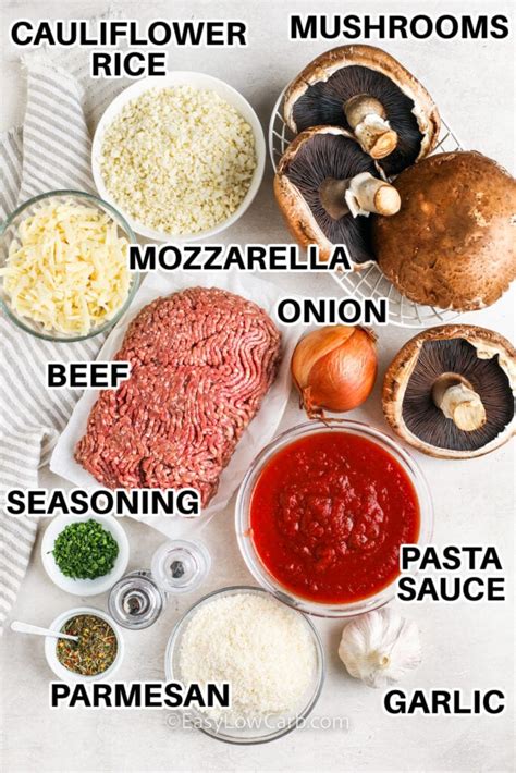 Stuffed Portobello Mushroom Recipe Low Carb Easy Low Carb