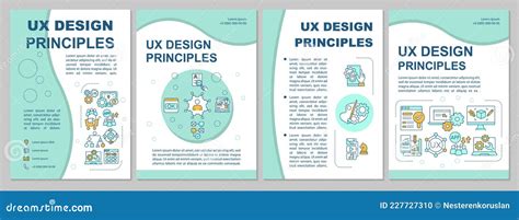 Ux Design Principles Brochure Template Vector Illustration 227727310