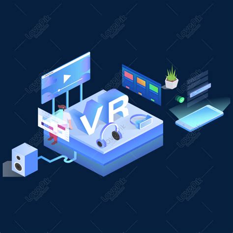 벡터 Vr 기술 테마 일러스트 레이션 Png 일러스트 무료 다운로드 Lovepik