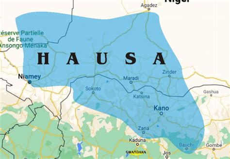 Hausa Language Map