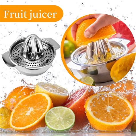 Manual Hand Press Squeezer With Bowl Stainless Steel Fruit Squeezer Yahan Sab Behtar Hai