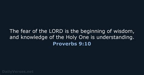 Proverbs 9 10 Bible Verse Ncb