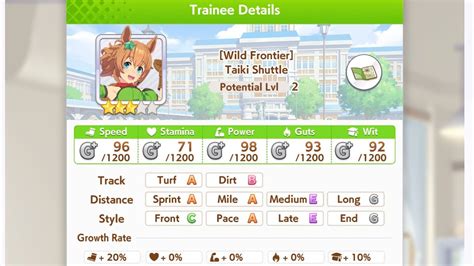 Umamusume Pretty Derby Taiki Shuttle Build And Stats Guide Fyuu