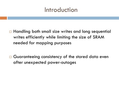 Ppt A Space Efficient Flash Translation Layer For Compact Flash Systems Powerpoint