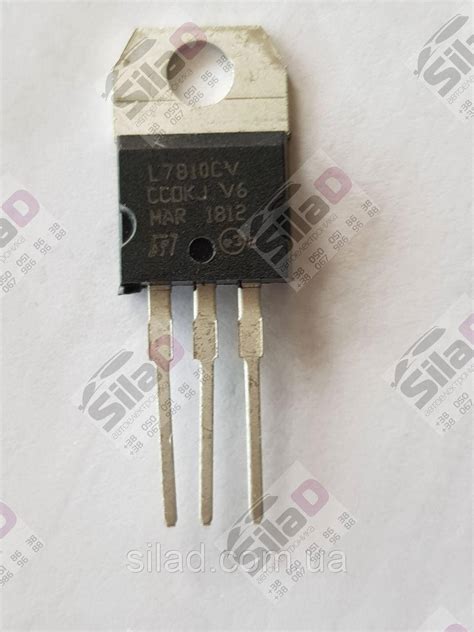 Купити Мікросхема L7810CV STMicroelectronics корпус TO220, ціна 30 грн ...