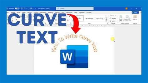 How To Write Curve Text In Microsoft Word Youtube