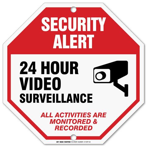 Printable Security Camera In Use Sign Free Printable