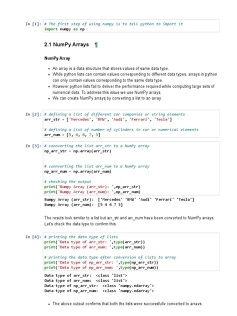 N Umpy Notebook Download Free Pdf Matrix Mathematics
