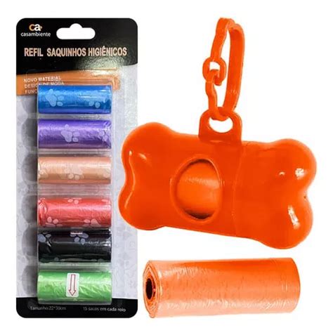 Kit Higiênico Cata Caca Coco Refil Cachorro Laranja Mercadolivre