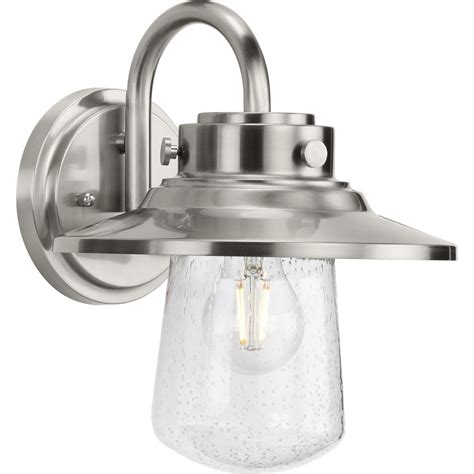 Breakwater Bay Frampton 11 H Seeded Glass Outdoor Wall Lantern