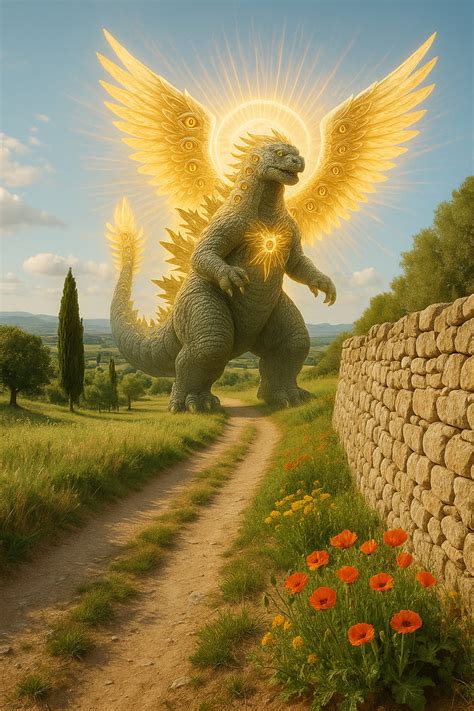 Biblically Accurate Godzilla Goes On A Pilgrimage 9gag