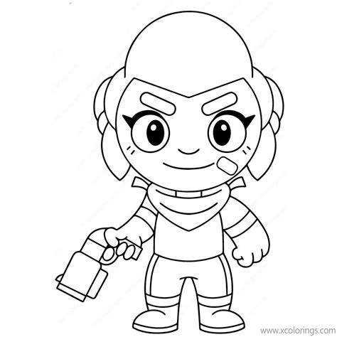 Brawl Stars Coloring Pages Shelly