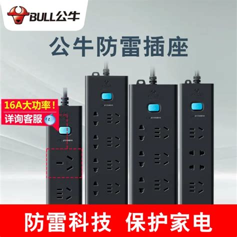 Bull Power Socket Patch Panel Patch Panel Cable Board Doubletriple Lightning Protection Socket