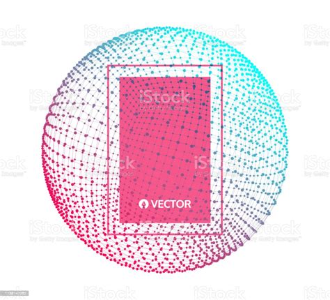 연결 된 선과 점이 있는 구입니다 글로벌 디지털 연결 와이어 프레임 그림입니다 추상적인 3d 그리드 디자인입니다 기술 스타일입니다 3차원 형태에 대한 스톡 벡터 아트 및