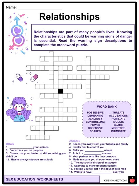 sex education facts and worksheets anatomy health importance