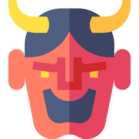 Hannya Basic Straight Flat Icon