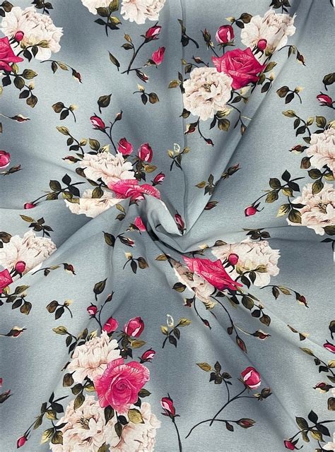 Georgette Floral Print The Wardrobe Fabrics