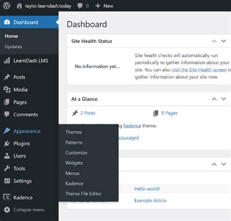 Style Customizer - LearnDash Support