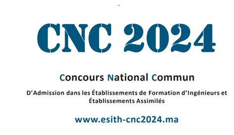 Inscription Au Concours National Commun Cnc 2024