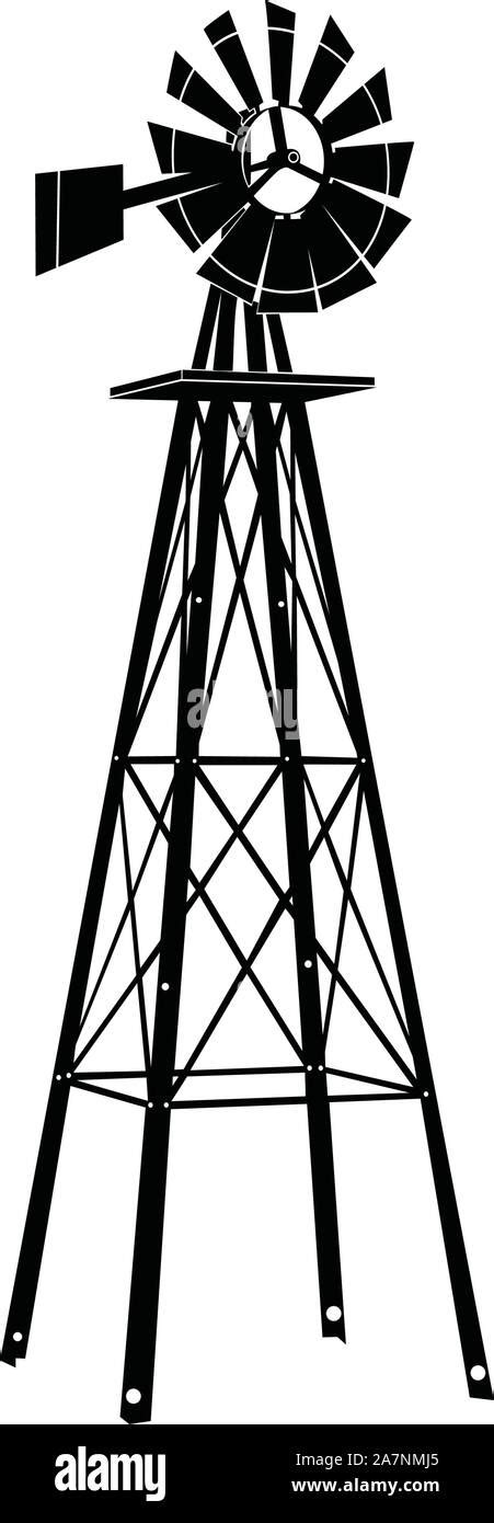 Farm Windmill Vector Farm Windmill Vector Photos Images And Pictures