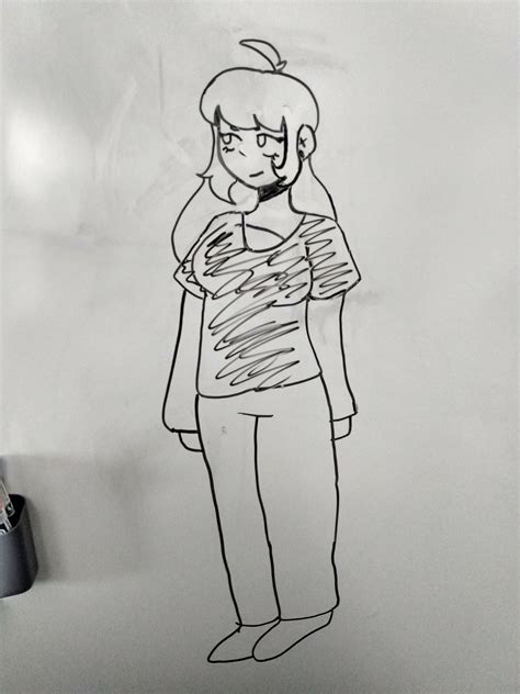 Anime Girl On White Bored By Bille21 On Newgrounds