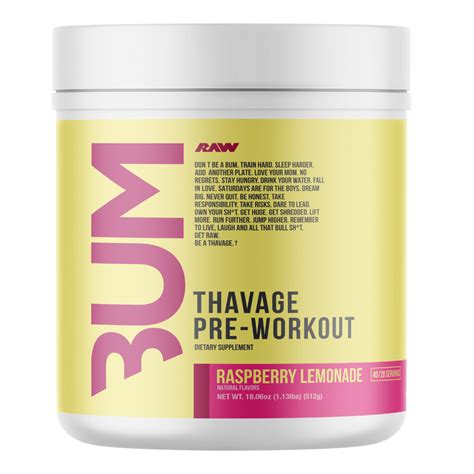 Raw Cbum Thavage Pre Workout Uk Protein Package Protein Package