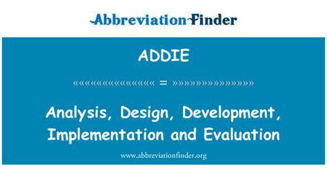 Addie는 분석 설계 개발 구현 및 평가 Analysis Design Development