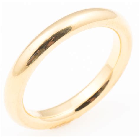 Lot Detail 18k Yellow Gold Comfort Fit Wedding Band