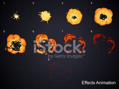 Explode Effect Animation Stock Vector Royalty Free FreeImages