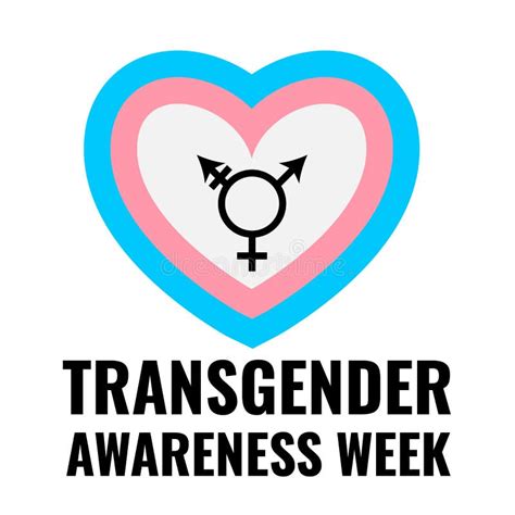 Trans Awareness Week Typography Poster Lgbt Community Event In
