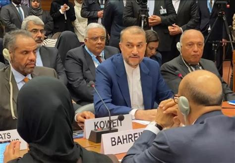 وزیر الخارجیة الایرانی تقاعس مجلس الأمن قبال الإبادة الجماعیة فی غزة
