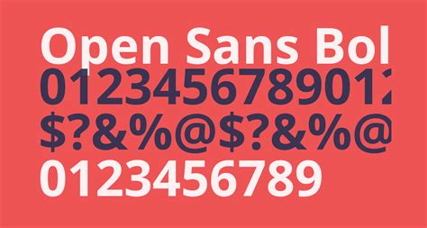 Open Sans Bold Free Font What Font Is