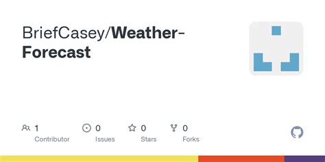 GitHub BriefCasey Weather Forecast