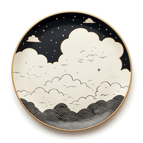 Premium Photo Elegant Ceramic Mooncake Plate Rectangular Shape With A