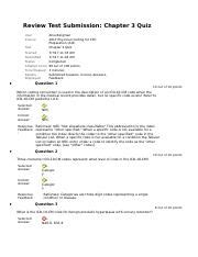 Review Test 3 Submission Docx Review Test Submission Chapter 3 Quiz