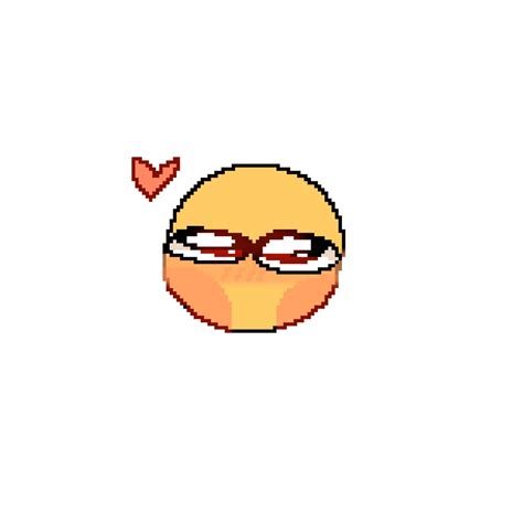 An Emoticure With Glasses And A Heart On It