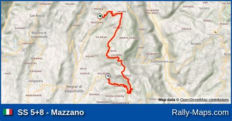 Ss 58 Mazzano Stage Map Rally Della Valpolicella 2024 Crz 🌍